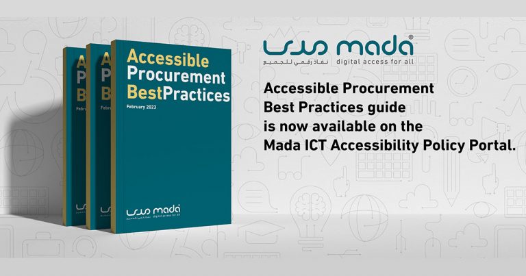 Mada - Digital Access for All, Accessible Procurement Best Practices